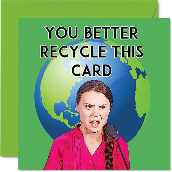 Funny Greta Thunberg Birthday Cards for Women Men - Watch Out Greta's ...