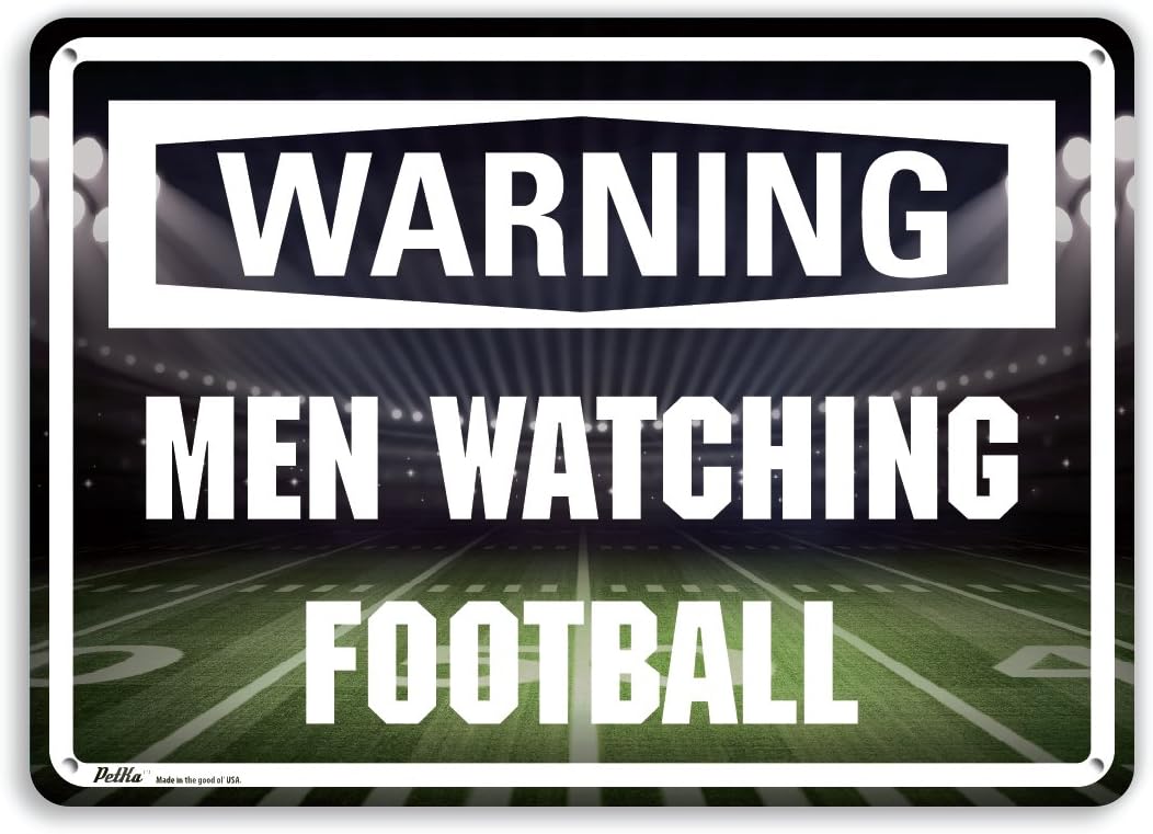 Amazon.com: PetKa Signs and Graphics PKFB-0010-NA_14x10"Warning Men ...