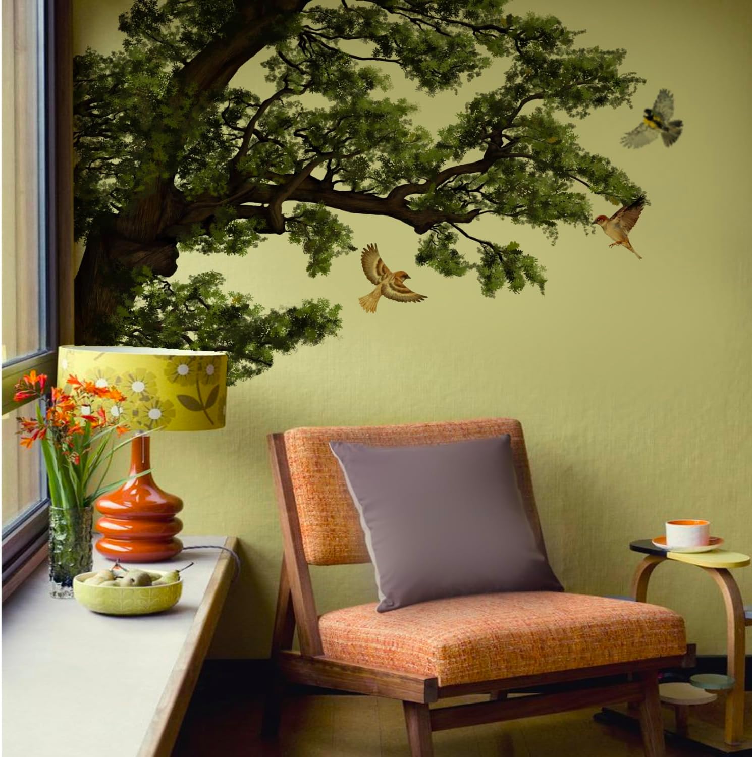 Amazon.com: astrkiz Original Hand Drawn Large Dark Oak Tree Branch Wall ...