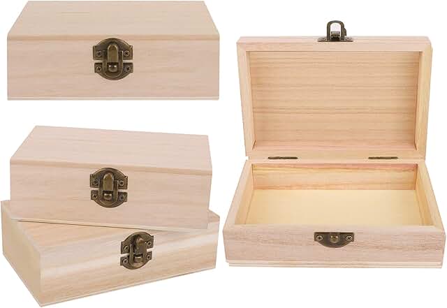 Amazon.com: large unfinished wooden boxes