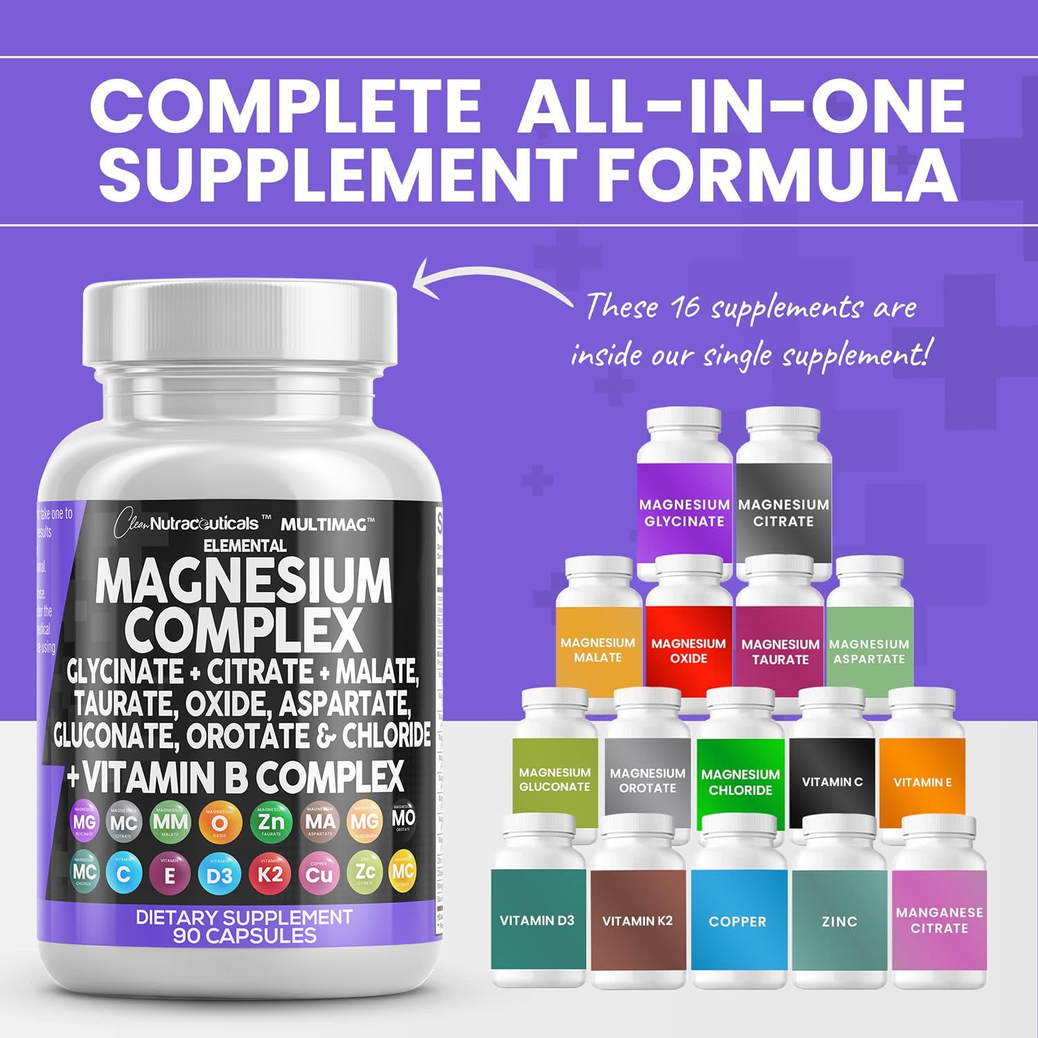 Clean Nutraceuticals Magnesiu...B0BVXYD59M | Encarguelo.com