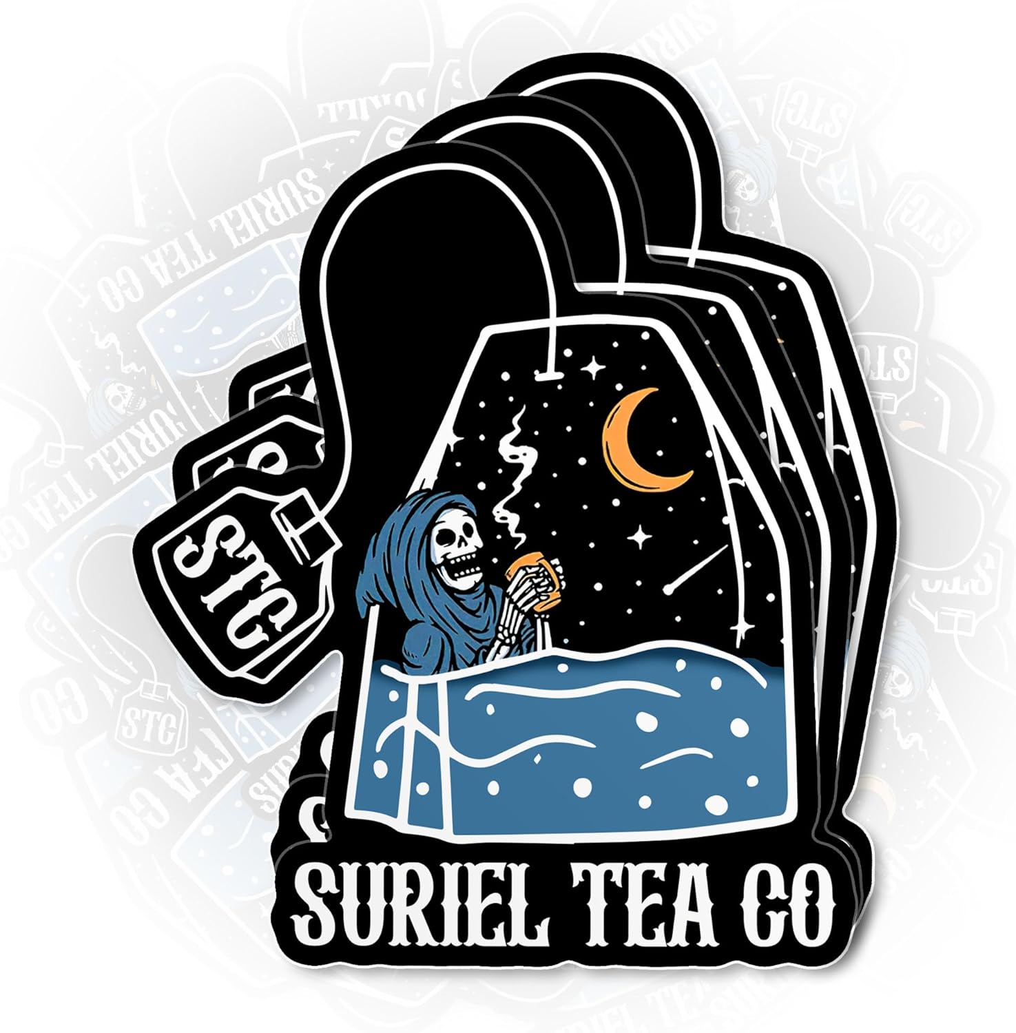 Amazon.com: (3Pcs) Suriel Tea co Stickers Spill The Tea Bookish Fantasy ...