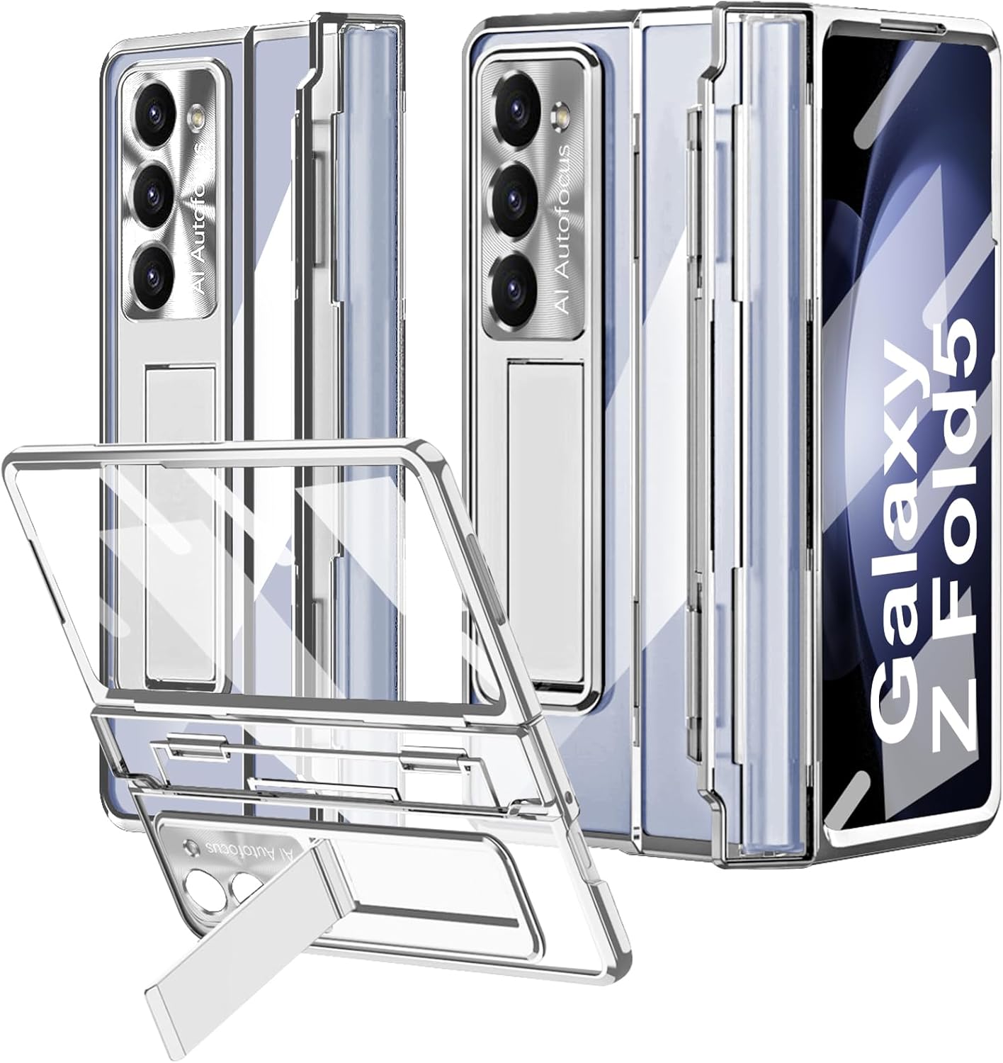 Amazon.com: for Samsung Galaxy Z Fold 5 Case Clear Hinge Protection ...