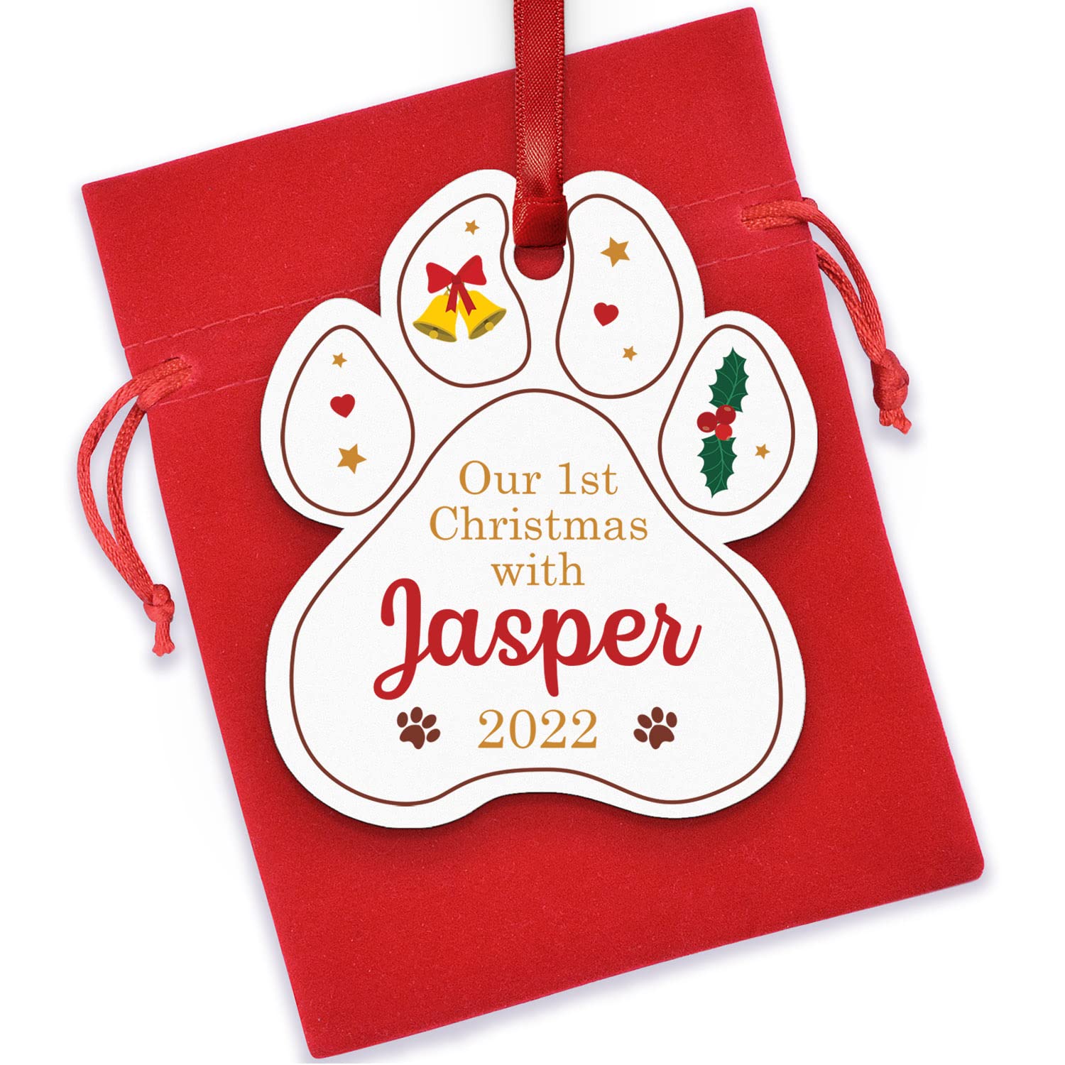 New Puppy Gifts PERSONALISED Dogs First Christmas Decorations Puppy new-puppy-gifts-personalised-dogs-first-christmas-decorations-puppy