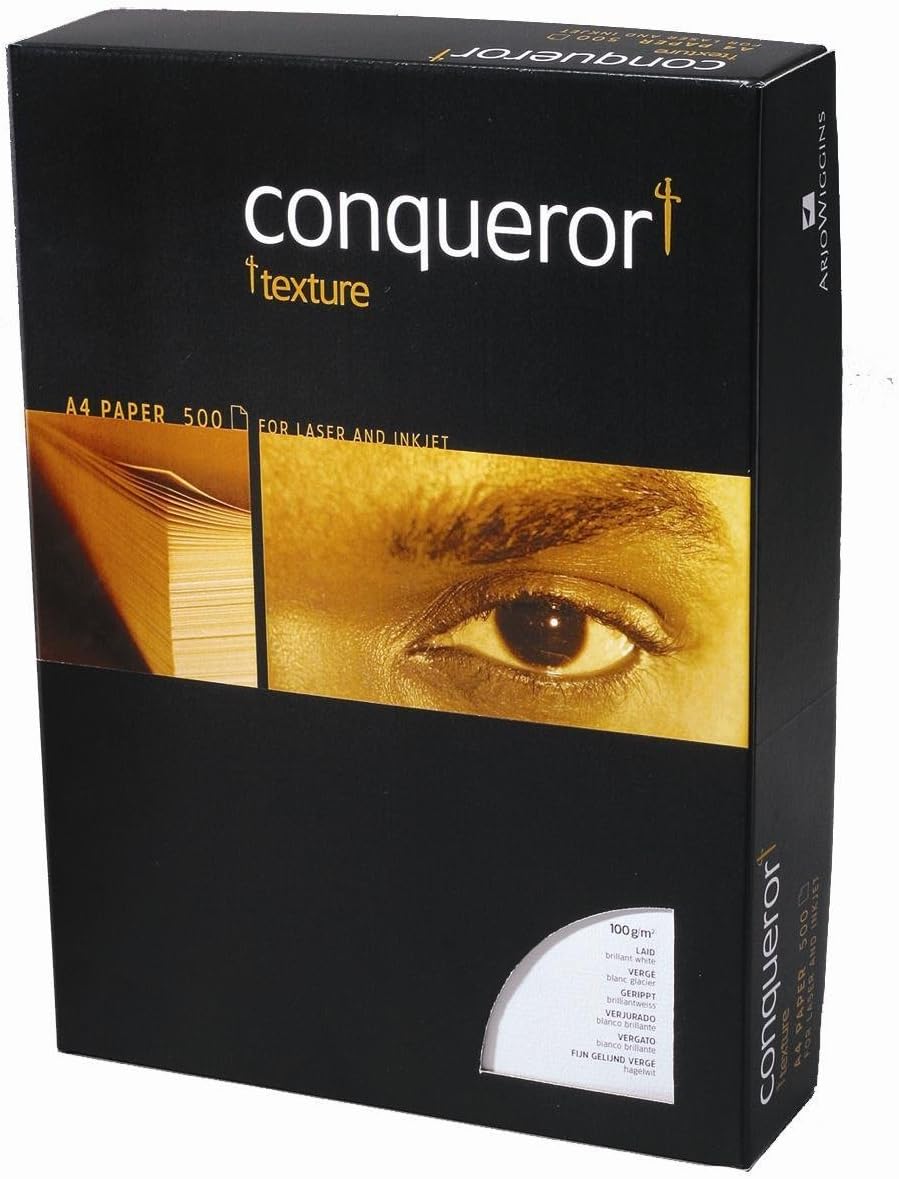 Conqueror A4 Premium Paper Cream Wove 500 Sheets (100gsm) : Amazon.co ...