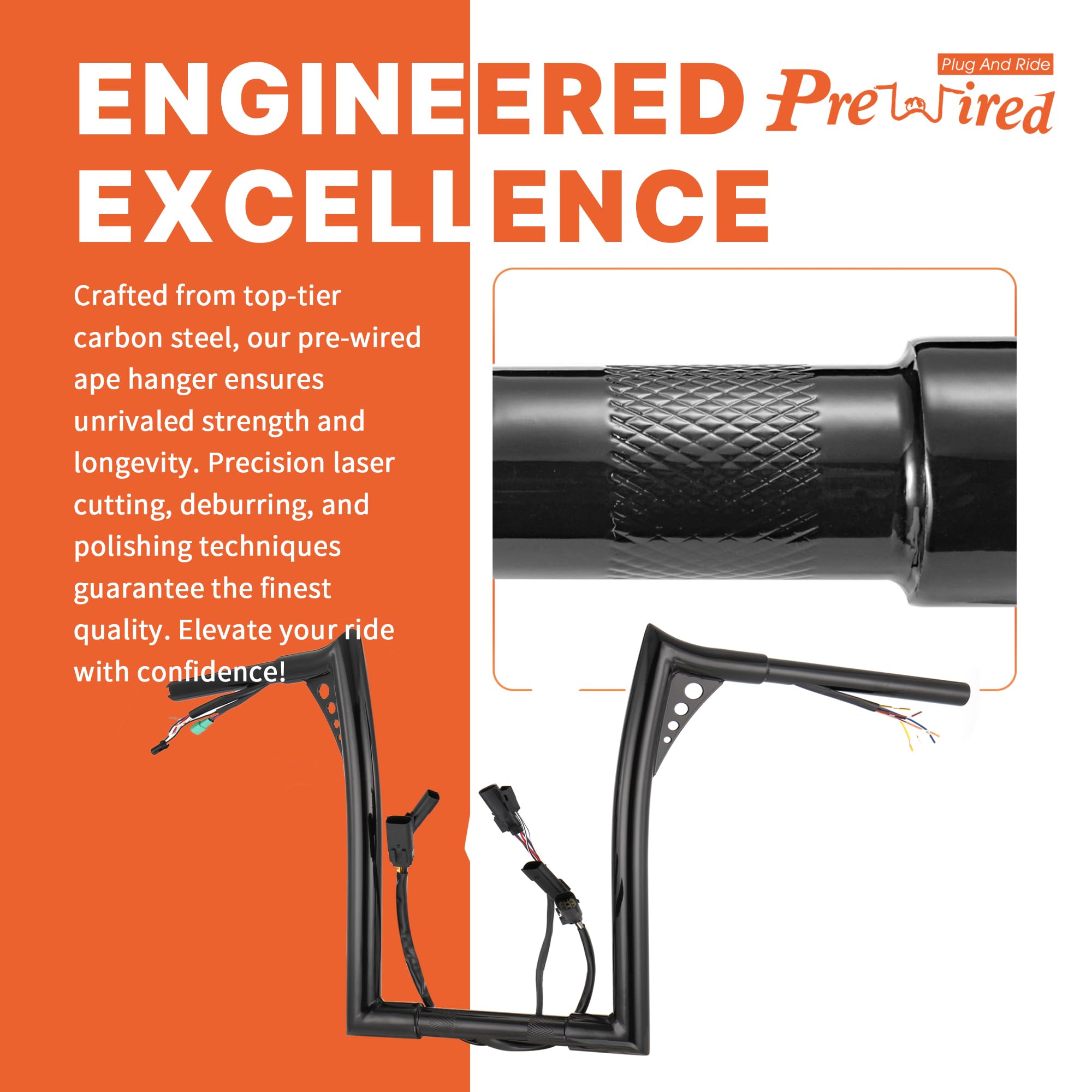 Snapklik.com : 12 Inch Road King Classic Handlebars Agressive Bat-wing ...