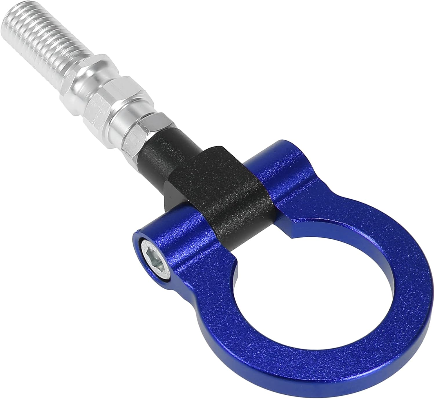 Amazon.com: X AUTOHAUX Blue Aluminum Alloy Front Bumper Trailer Ring ...