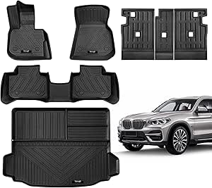 Yonugli All Weather Floor mat Compatible for BMW X3 G01 2018-2023 2024 ...
