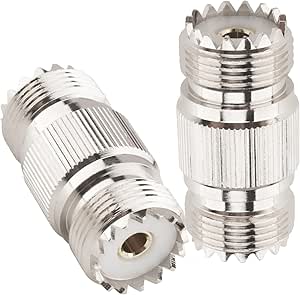 Amazon.com: Boobrie 2PCS UHF SO-239 Female to Female Adapter UHF Female SO-239 RF Coax Connector ...