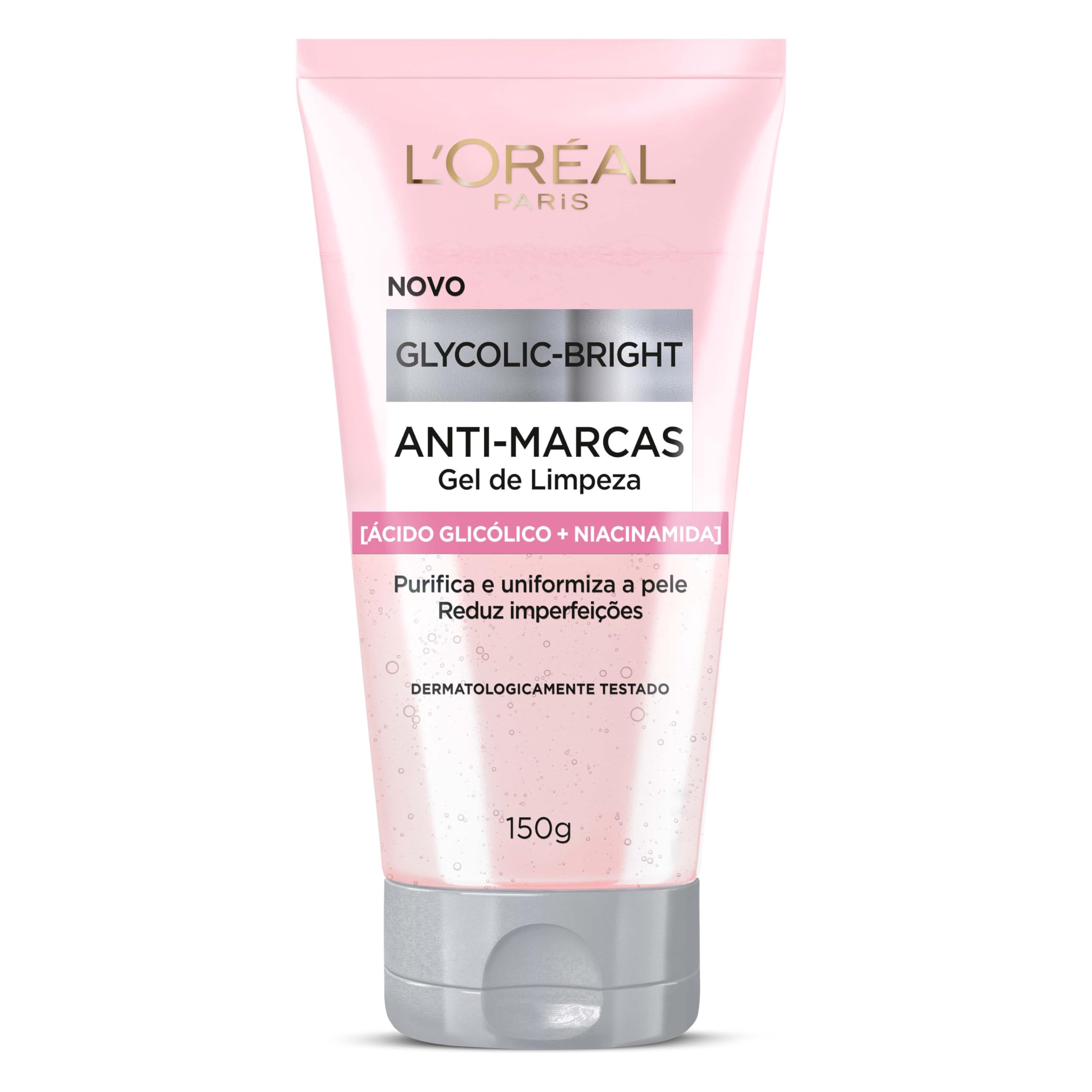 L'Oréal Paris Gel de Limpeza Anti-Marcas Glycolic-Bright 150g | Amazon ...