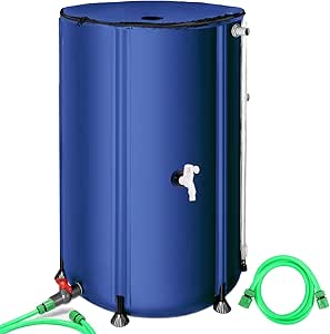 Matalde Rain Barrel Water Collection System 100 Gallon - Collapsible ...