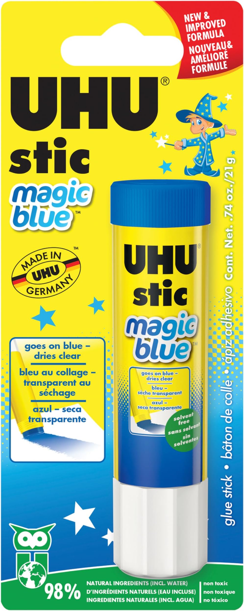 Amazon.com : Uhu Glue Stick, 8.2g, All Purpose Glue Stick, Washable ...