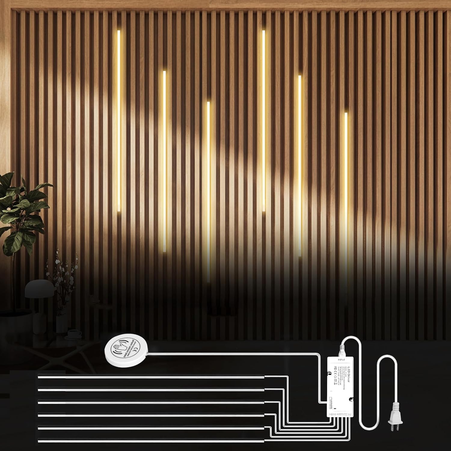 Dimmable LED Recessed Lighting Cuttable Flexible Soft 3000K COB Hanging ...