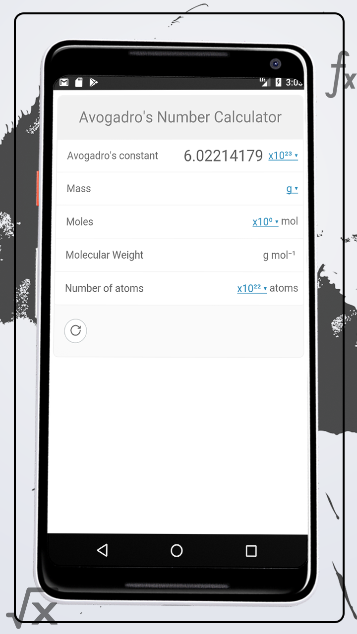Avogadro's Number Calculator - App on Amazon Appstore