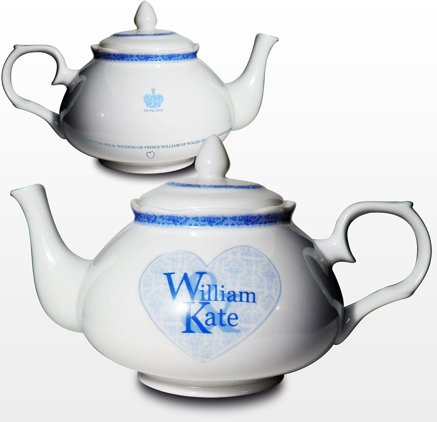 Amazon.com: Royal Wedding Blue Heart Teapot : Everything Else