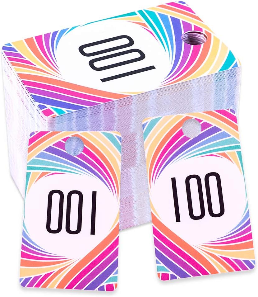 Amazon.com : Live Plastic Number Tags Consecutive Live Number Tag, 1 ...