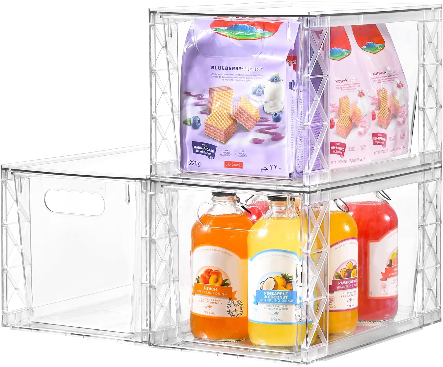 Amazon.com: 3Pack Stackable Kitchen Storage Organizer, Pantry ...