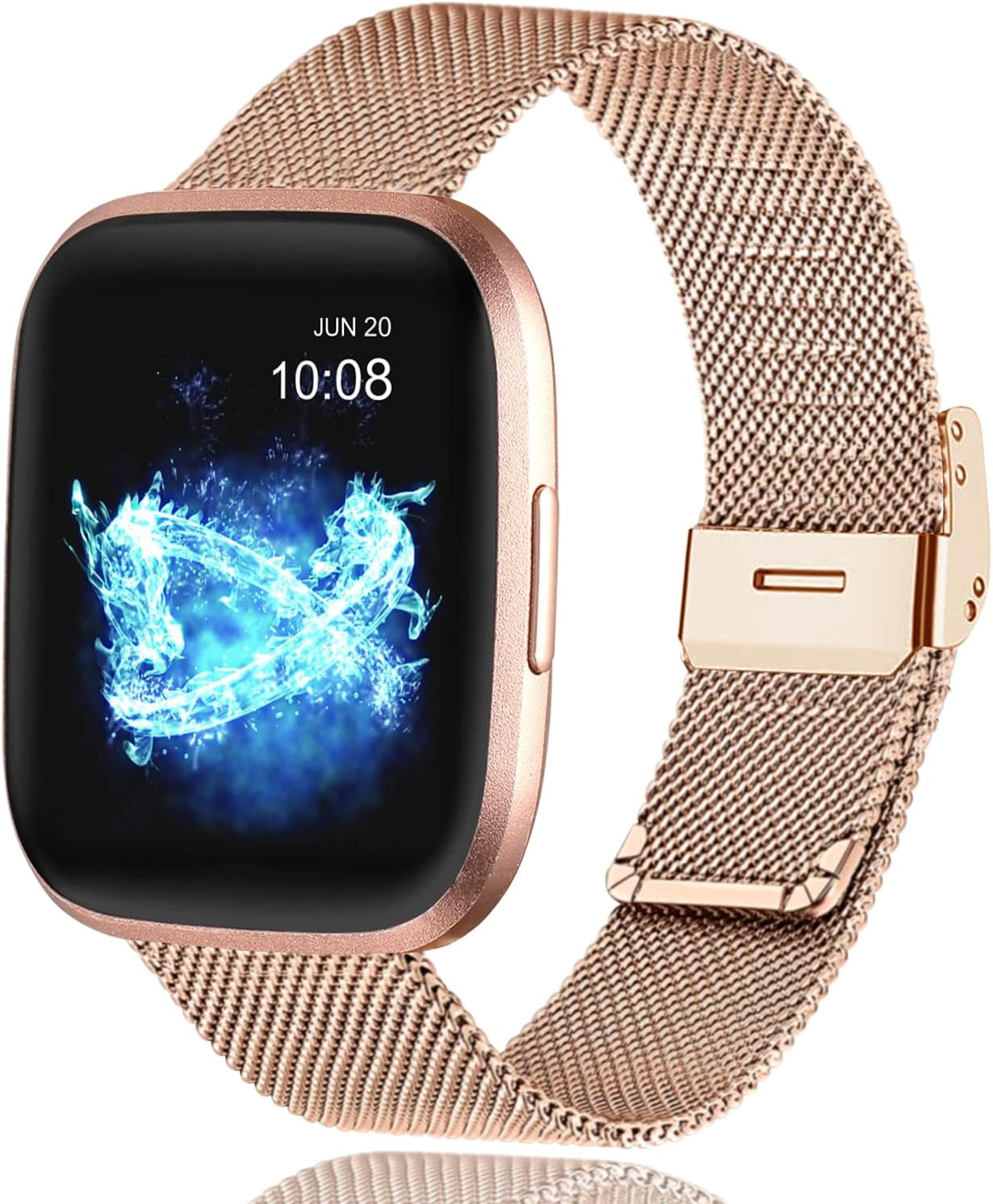 Amazon.com: YOYDS Metal Bands for Fitbit Versa 2 Watch Bands Women Men ...