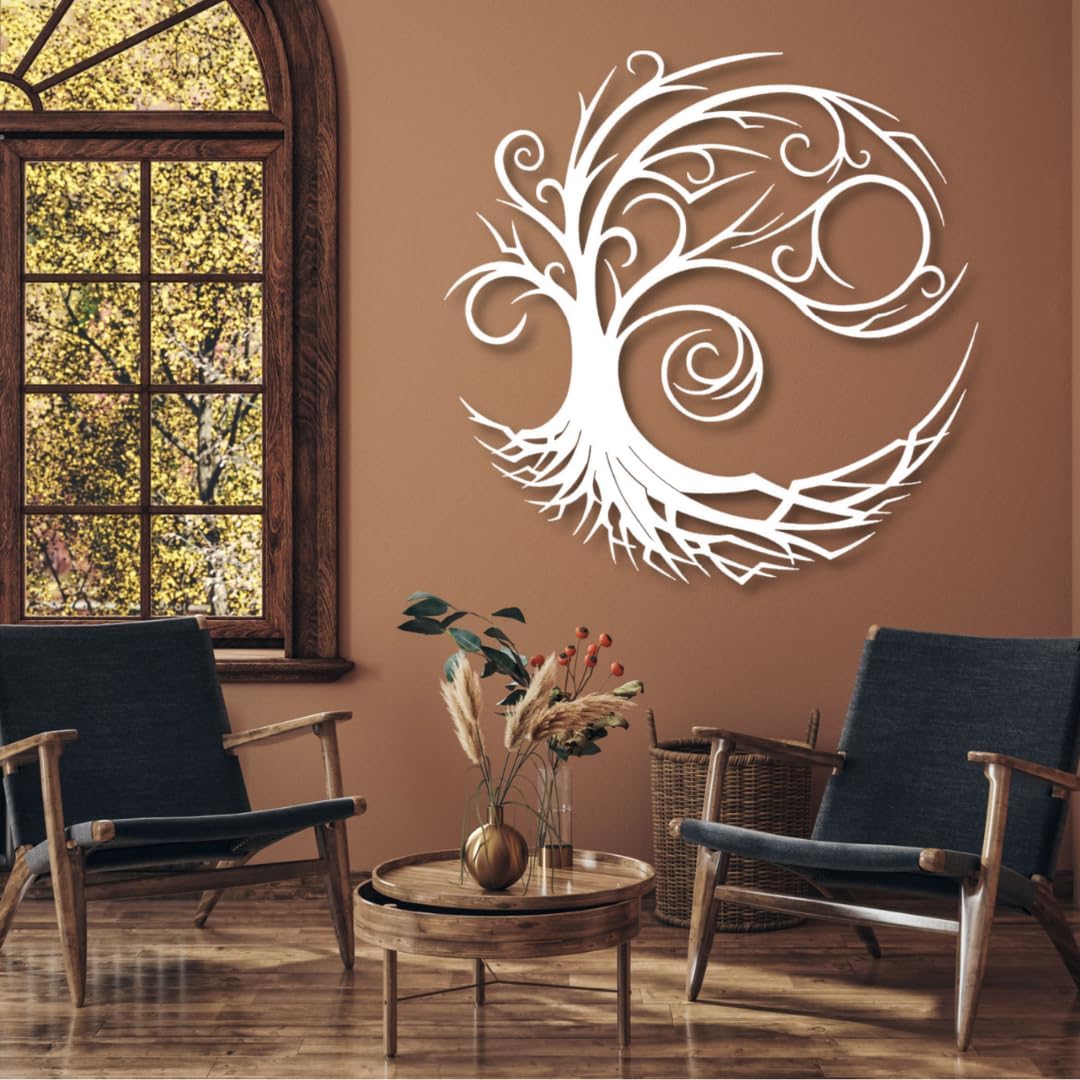 Amazon.com: Yemwot Metal Tree of Life Wall Decor, Circle of Life Metal ...