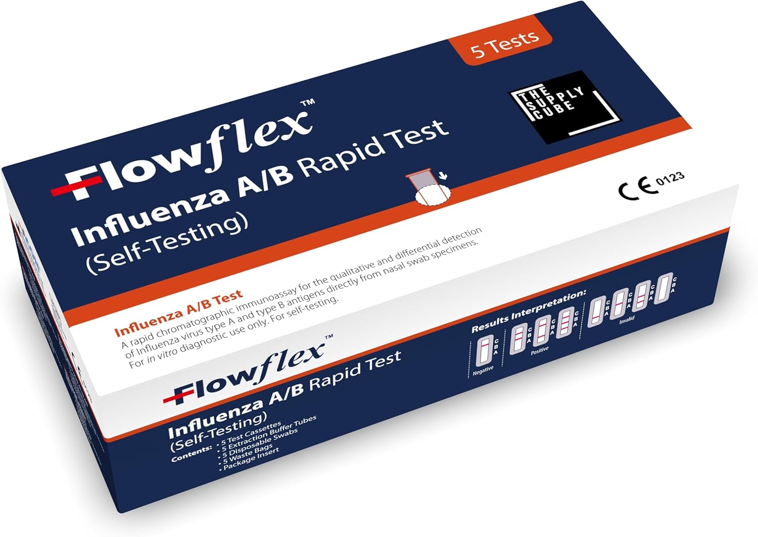 Supply Cube Influenza A/B Rapid Test Kit - Easy to Use Self Testing ...