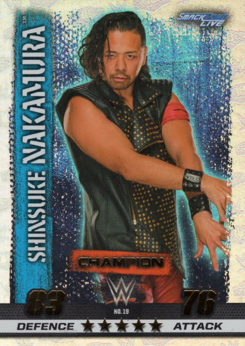 Buy WWE SLAM ATTAX 10 - SHINSUKE NAKAMURA CHAMPION TRADING CARD ...