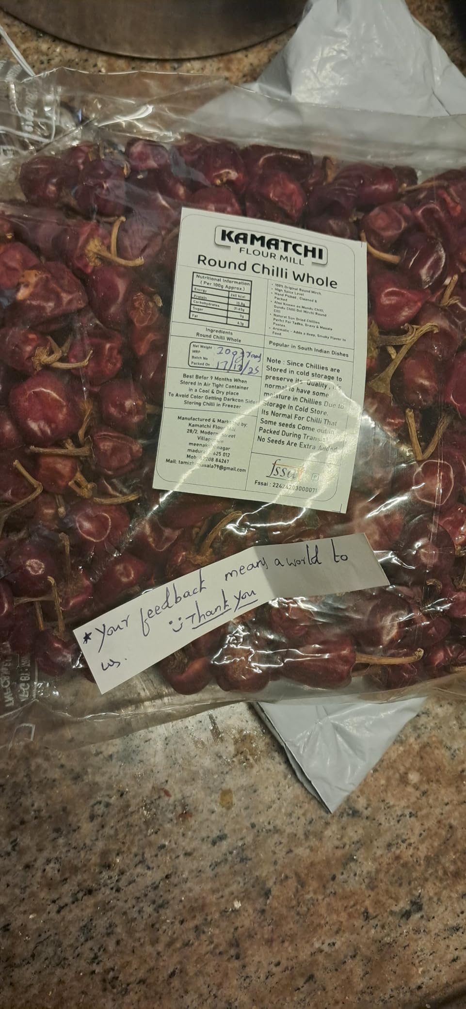 RS Dry Red Gundu Chilli Whole | GOL Mirchi | Round Chillies | Mundu ...
