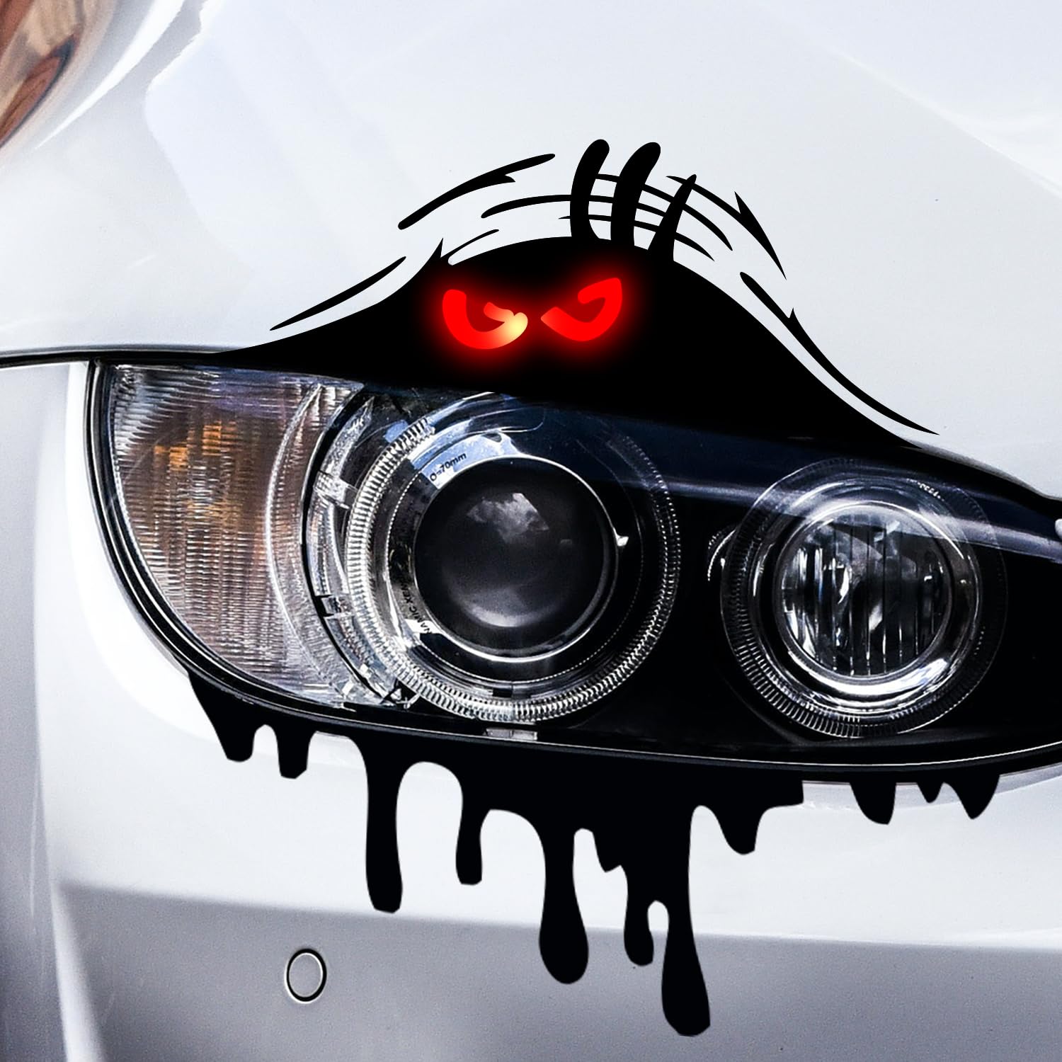 Amazon.com: Murimt Headlight Car Stickers and Decals Monster Waterproof ...