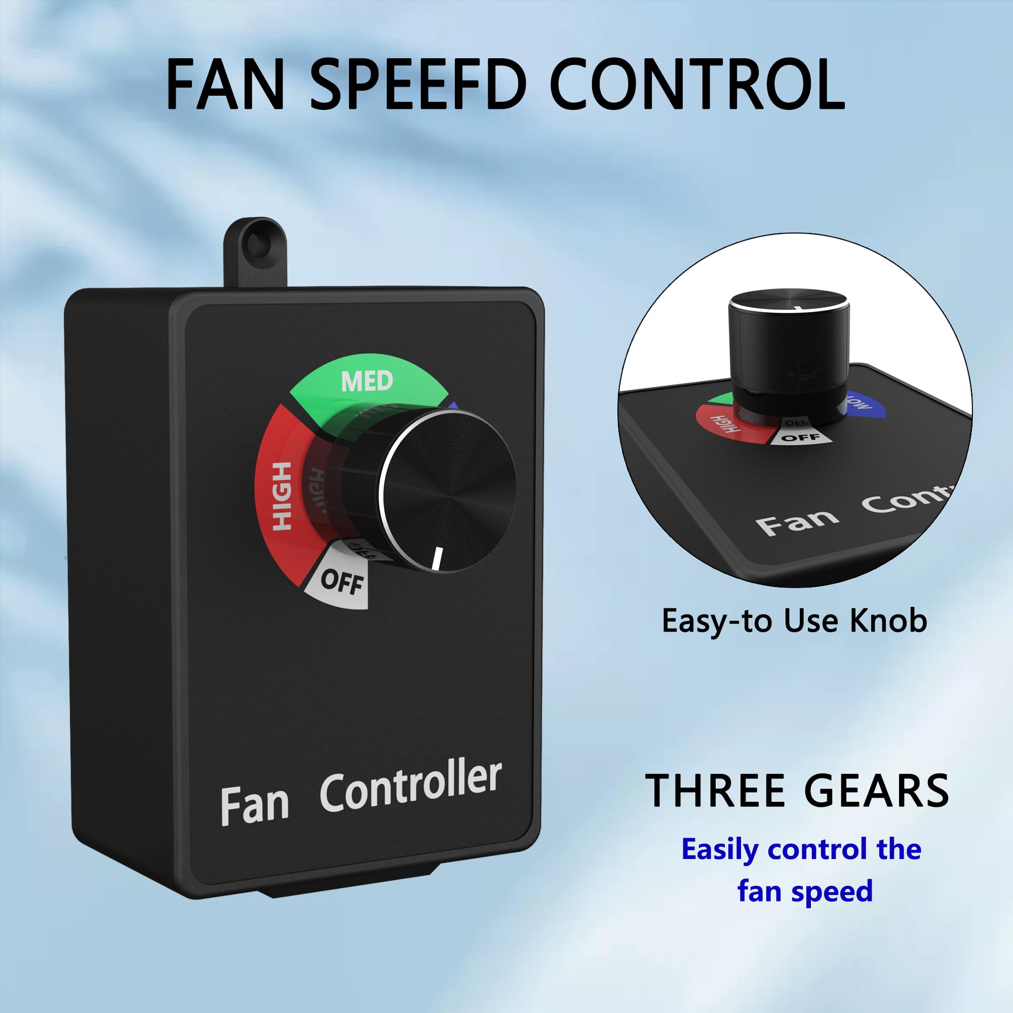 Snapklik.com : Variable Fan Speed Controller Adjuster Cordless For Duct ...