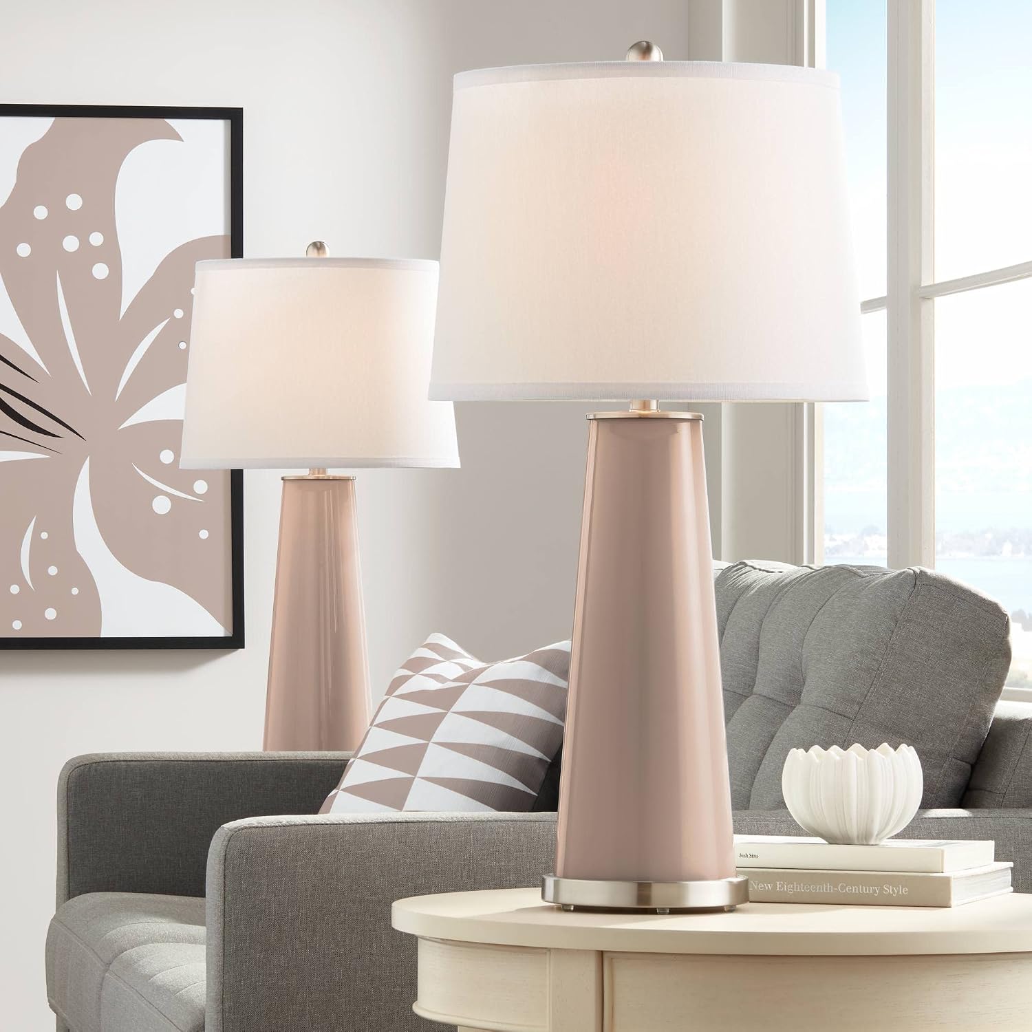 Color + Plus Italian Coral Leo Table Lamp Set of 2 - Amazon.com