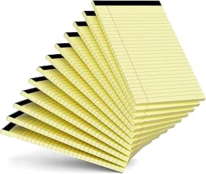 Amazon.com : Yellow Notepads 5 x 8 Yellow Legal Pads 5 x 8 inches 30 ...