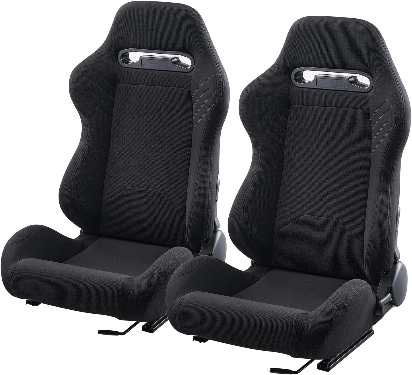 VEVOR 2 Set Adjustable Racing Cockpit, Black, Universal Fit ...
