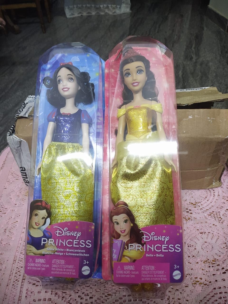 Disney Princess Dolls, Belle Posable Fashion Doll with Sparkling ...