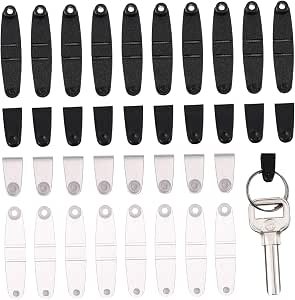 Amazon.com: Lurrose 100pcs Flexible Clips Keyring Connect Clip Name Tag ...