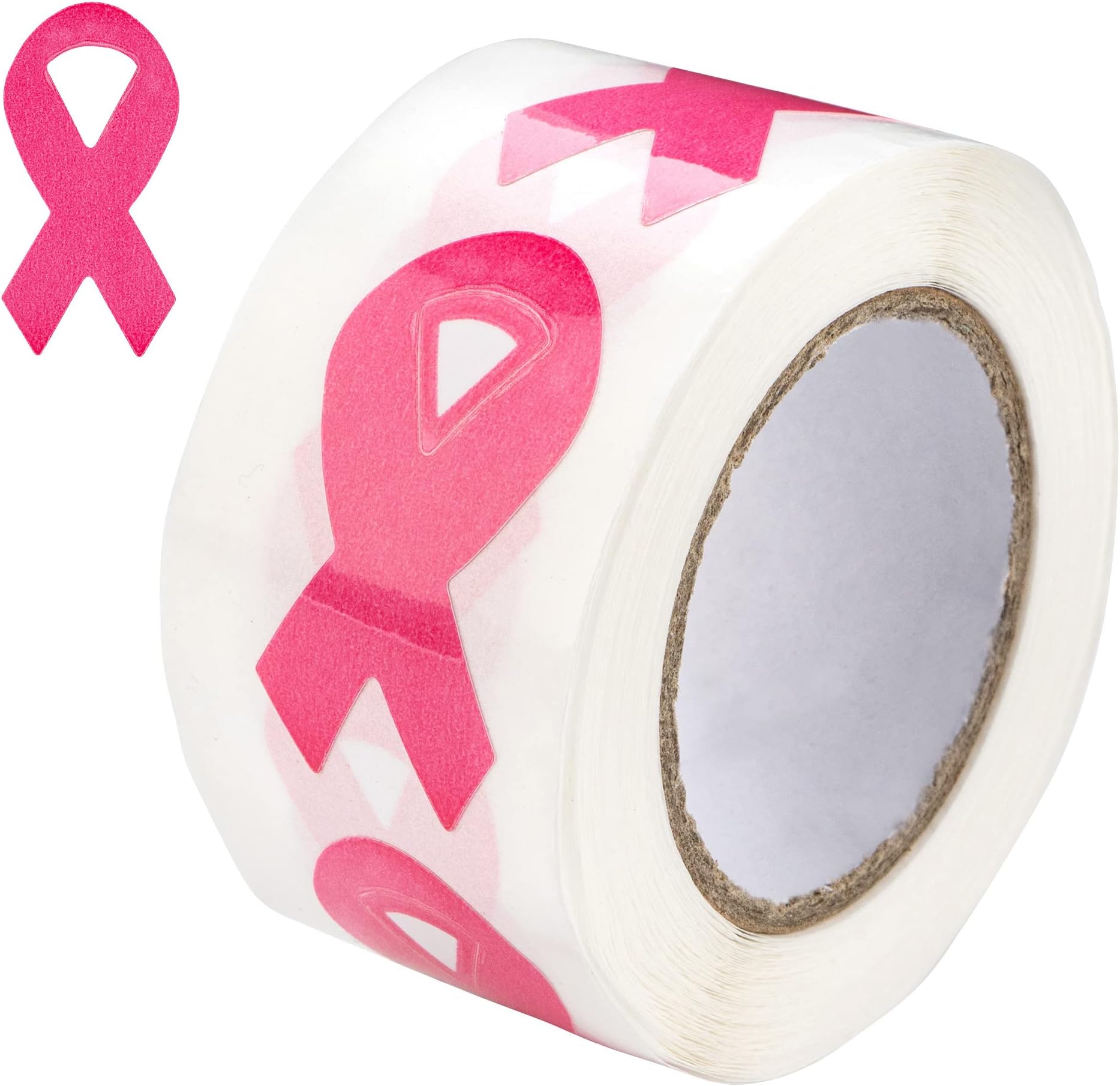 Amazon.com: Large Pink Ribbon Stickers - Pink Ribbon Stickers for ...