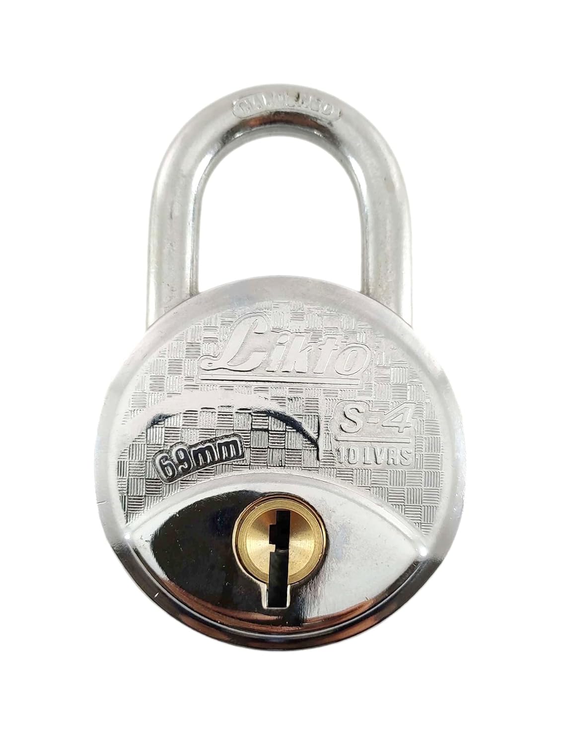 Indian New Likto Iron Key Padlock | Iron 4 Keys Padlock | 69 mm Double ...