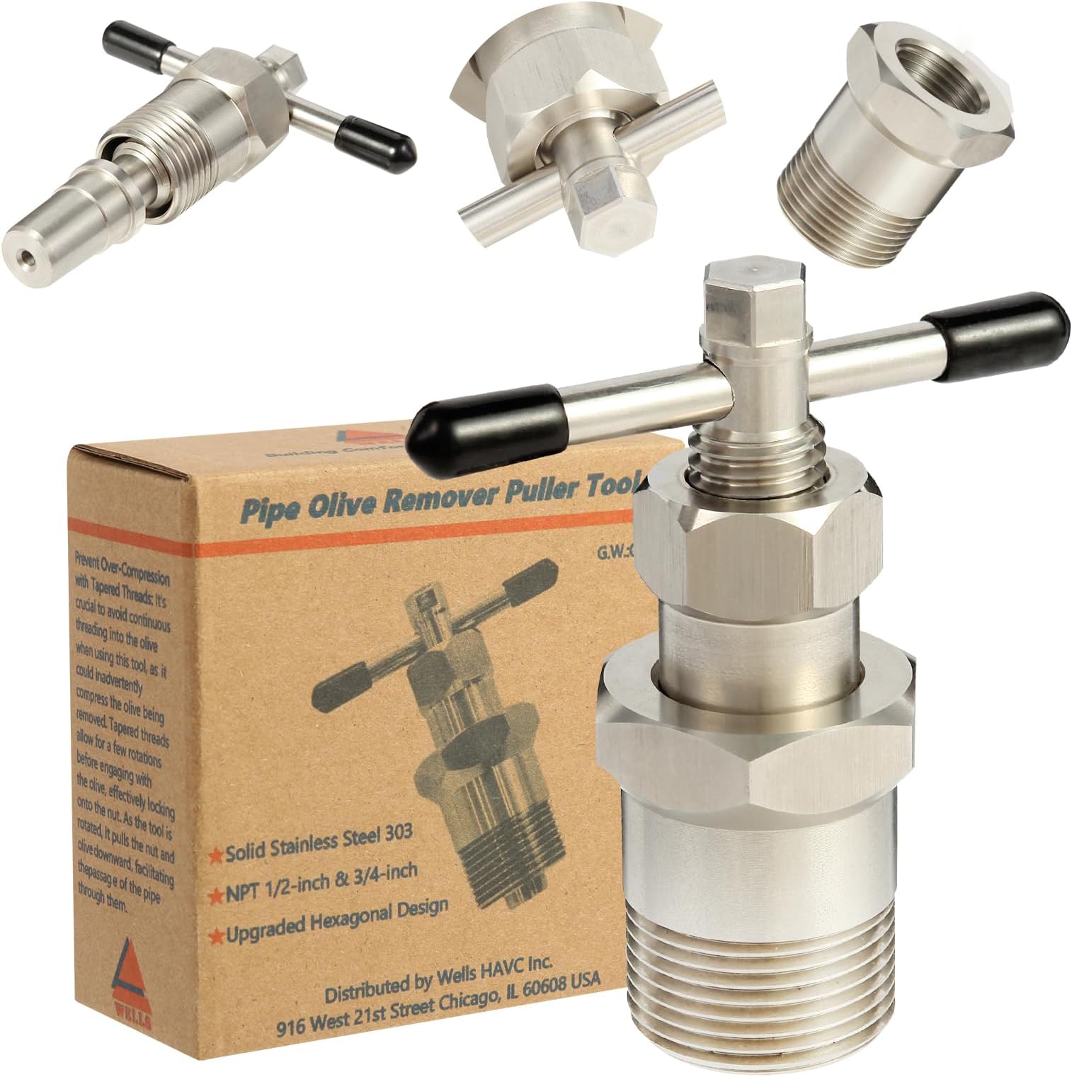 Amazon.com: Wells Olive Remover Puller Tool for 1/2 inch 1 inch ...