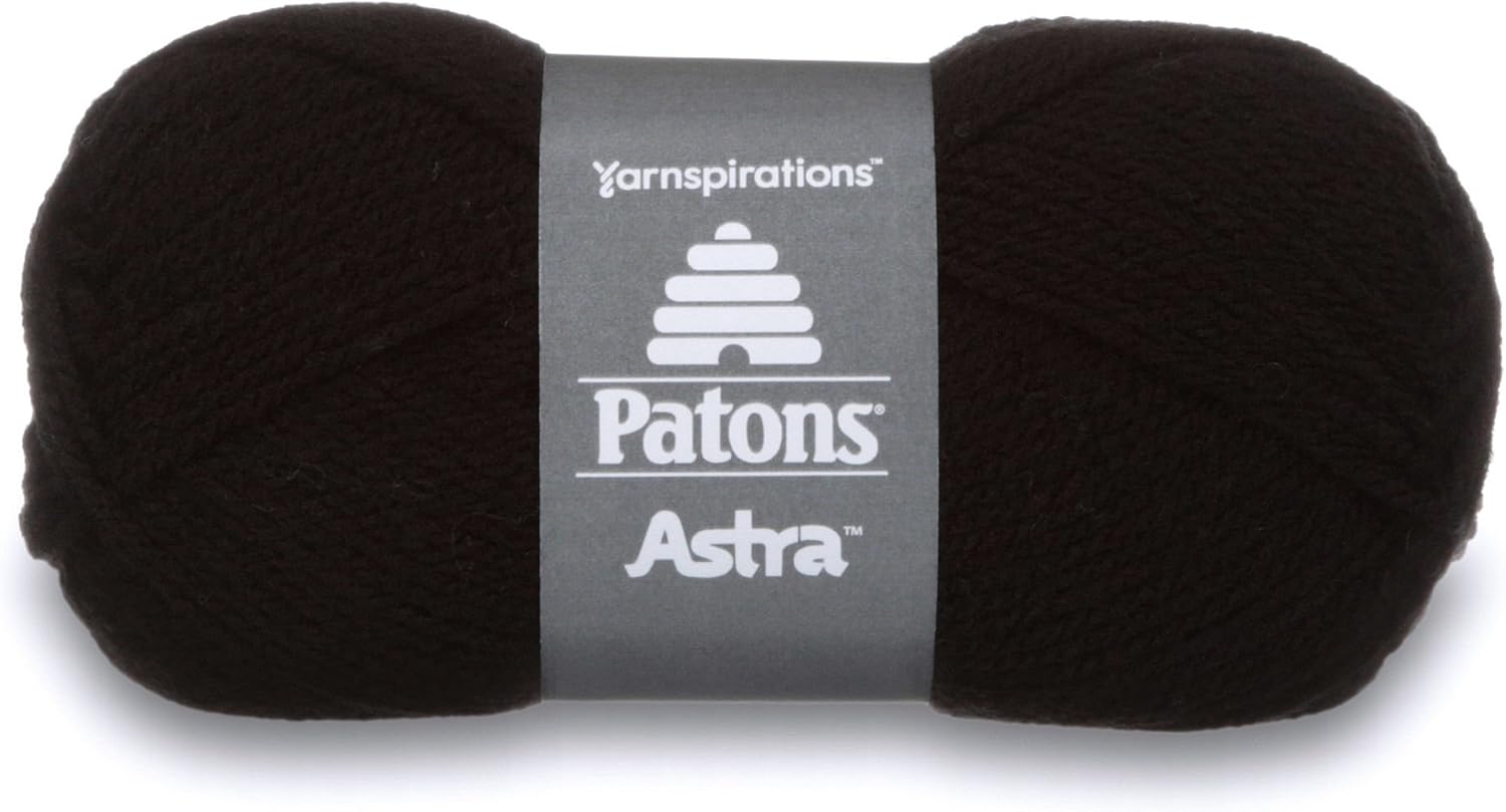 Amazon.com: Patons Astra Yarn, 1.75 oz, Black