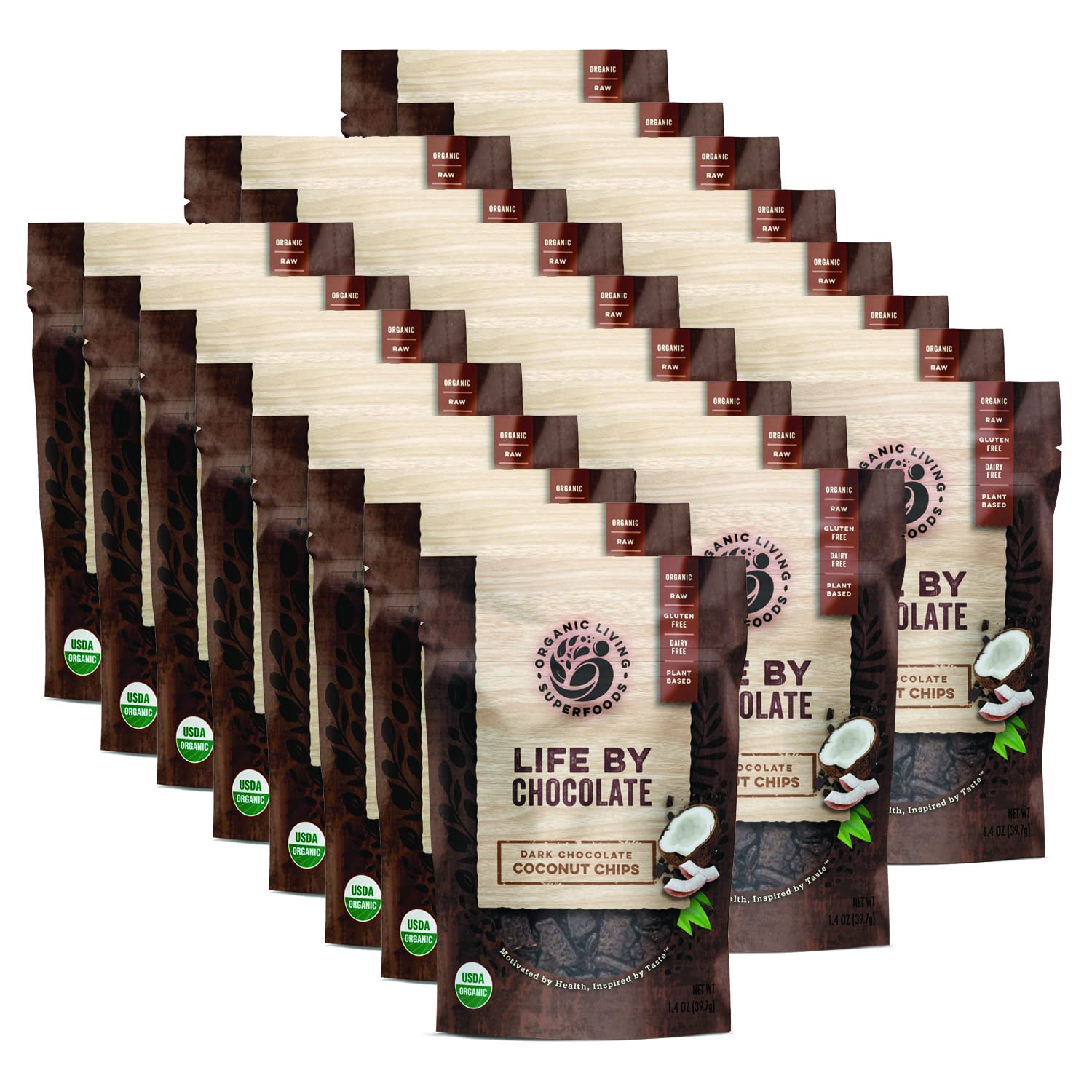 Amazon.com: Organic Living Superfoods Life by Chocolate - Organic Raw ...