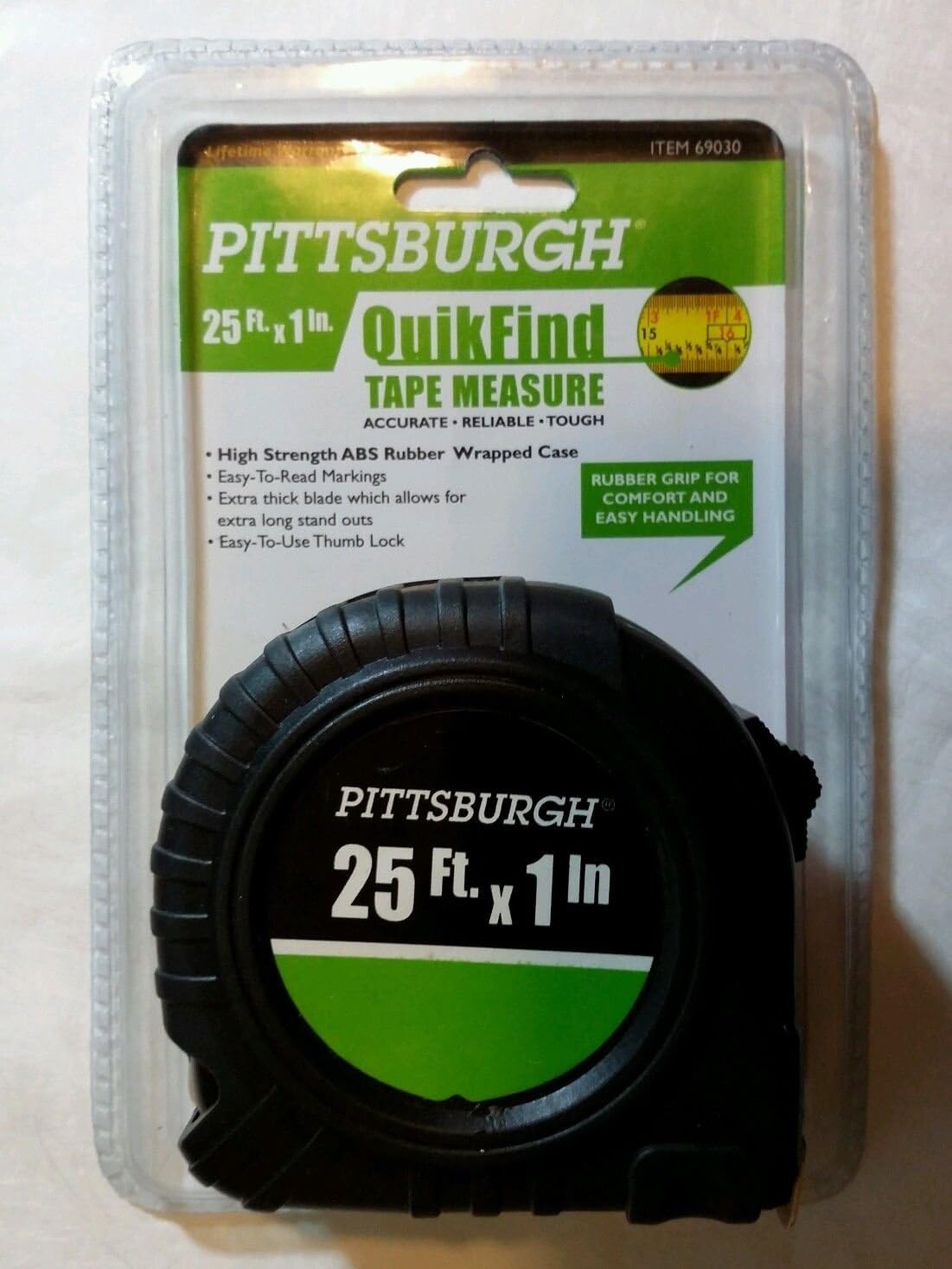 Pittsburgh 25 ft. x 1-Inch QuikFind Tape Measure - Amazon.com