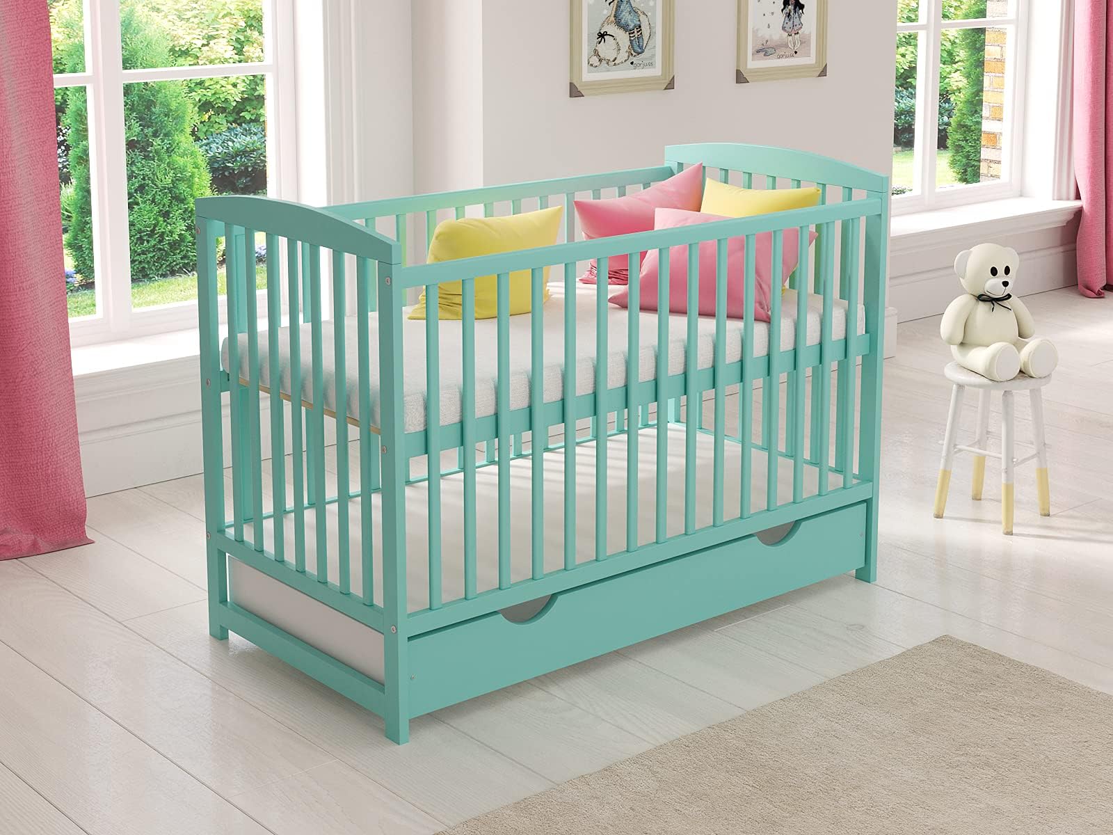 Love For Sleep TOKYO Baby Cot Bed 120x60cm FREE Deluxe Aloe Vera ...