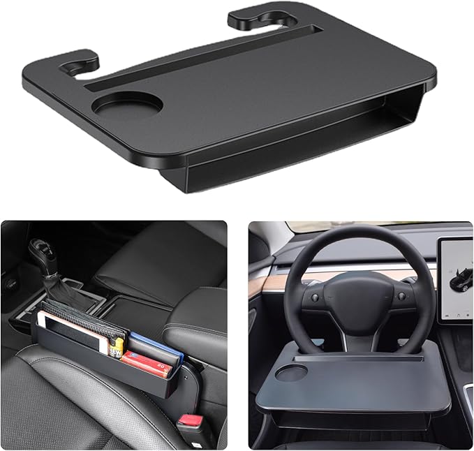 Amazon.com: Volicrt 2 in 1 Car Steering Wheel Tray for Temporary Eating ...