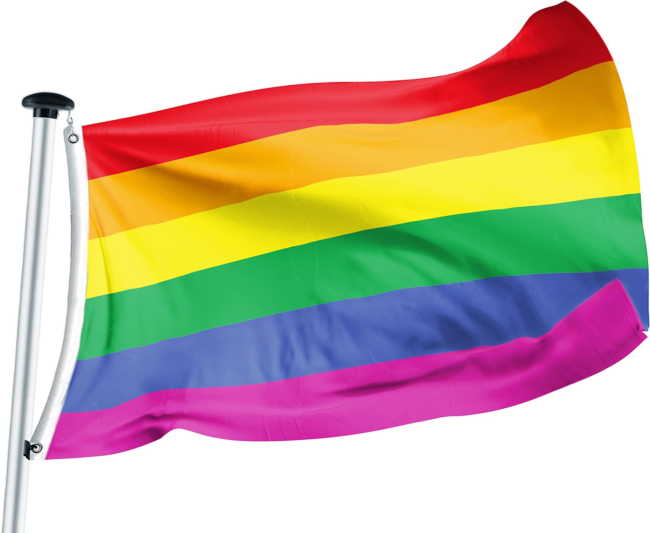 Flaggenking Regenbogen Fahne, Mehrfarbig, 150 x 90 cm : Amazon.de: Garten