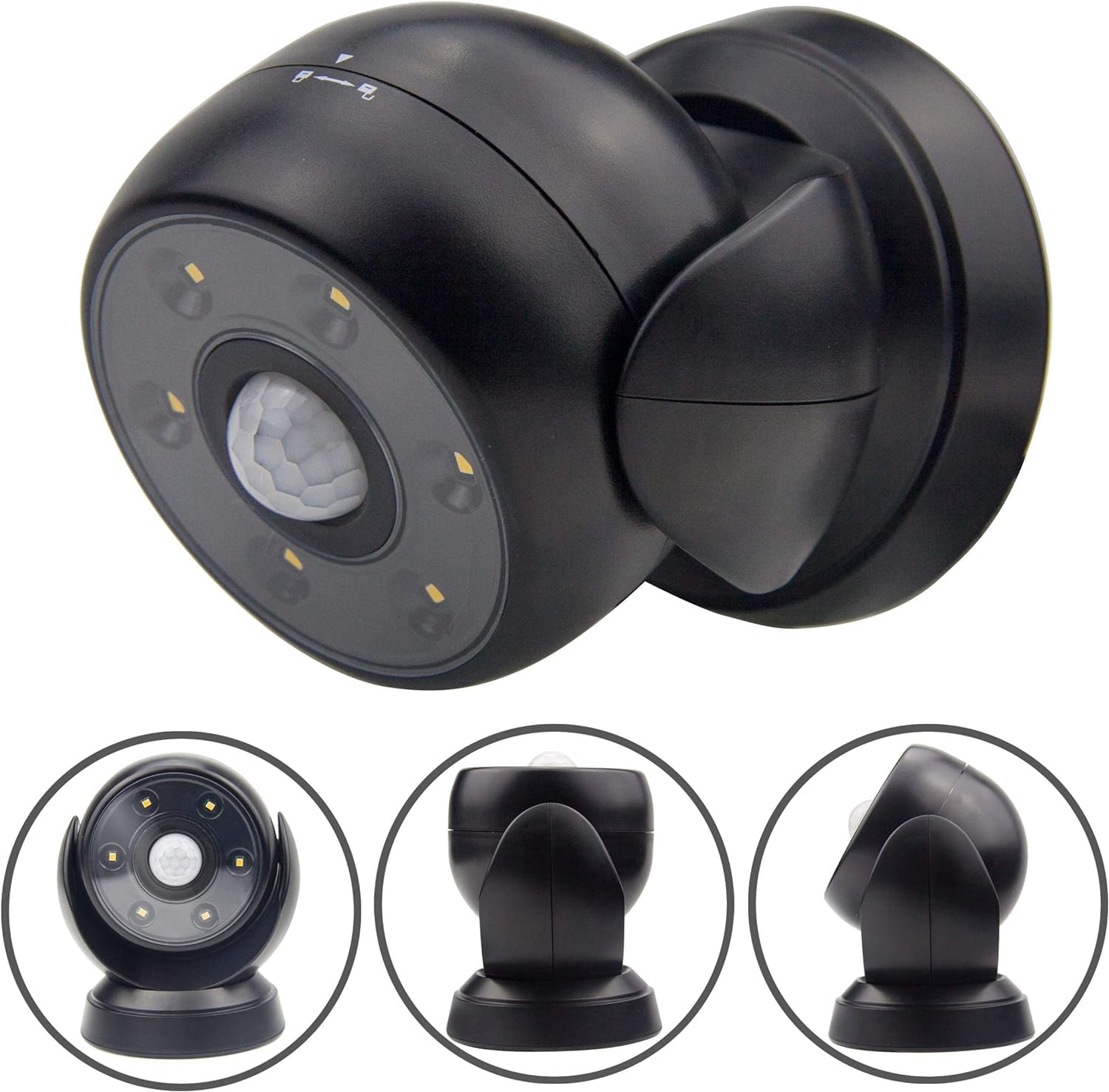 BIGLIGHT Battery Operated Motion Sensor Spotlight, Wireless LED Flood ...