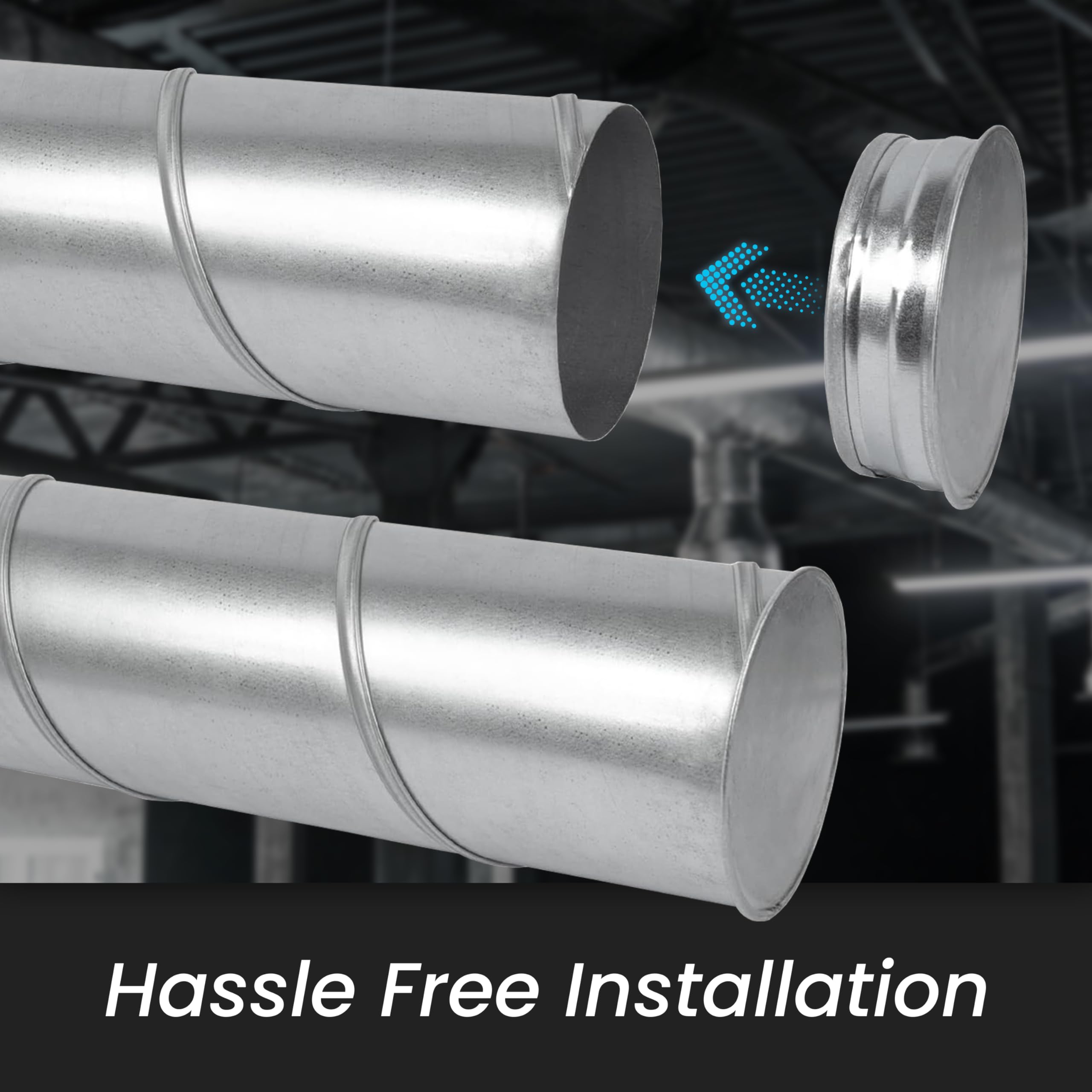 Snapklik.com : 4" Inch Metal Tee Cap - Round Vent Cover - Galvanized ...