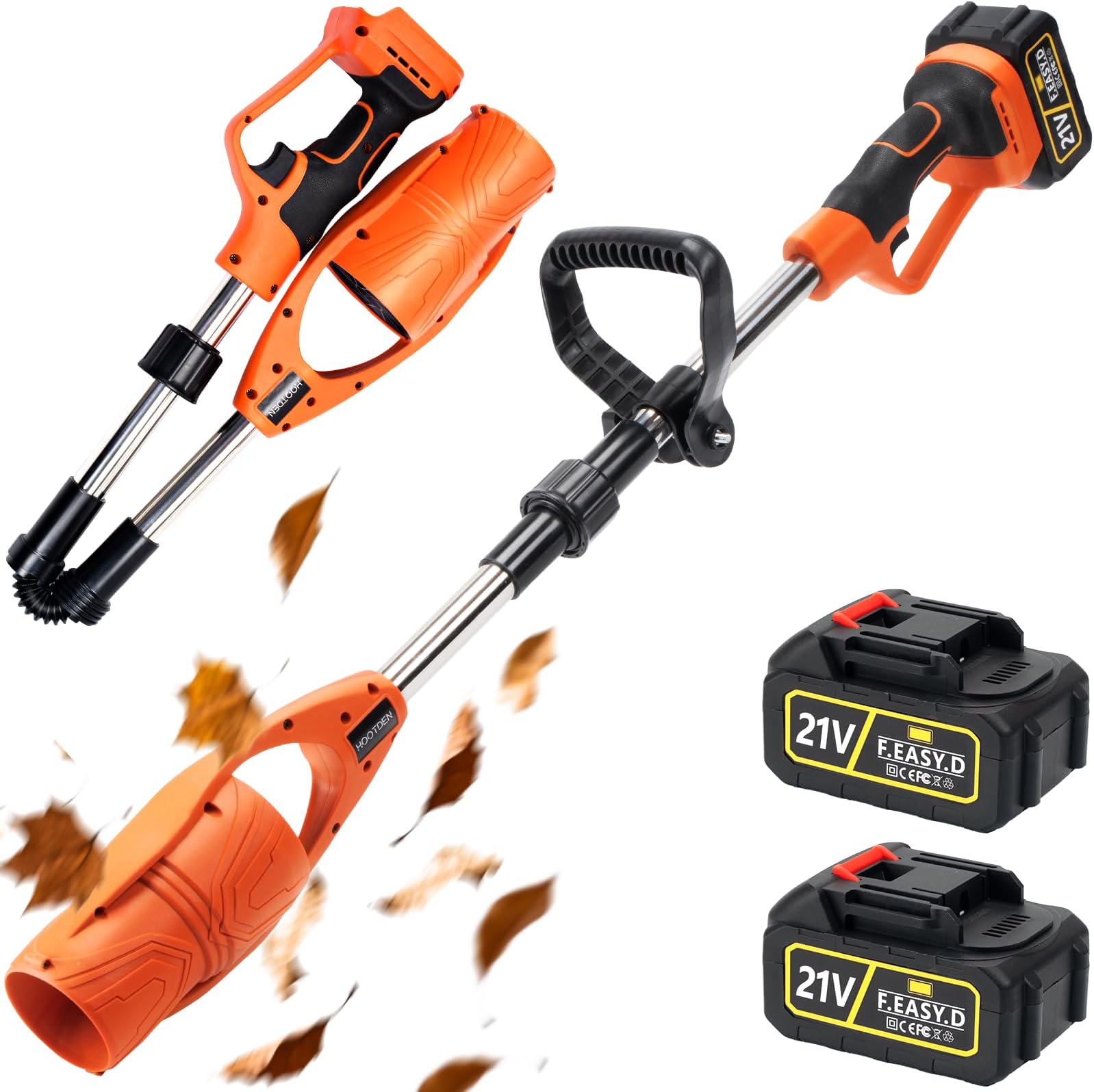 Amazon.com: 21V Leaf Blower Cordless with 2 Batteries and Charger, 2 ...