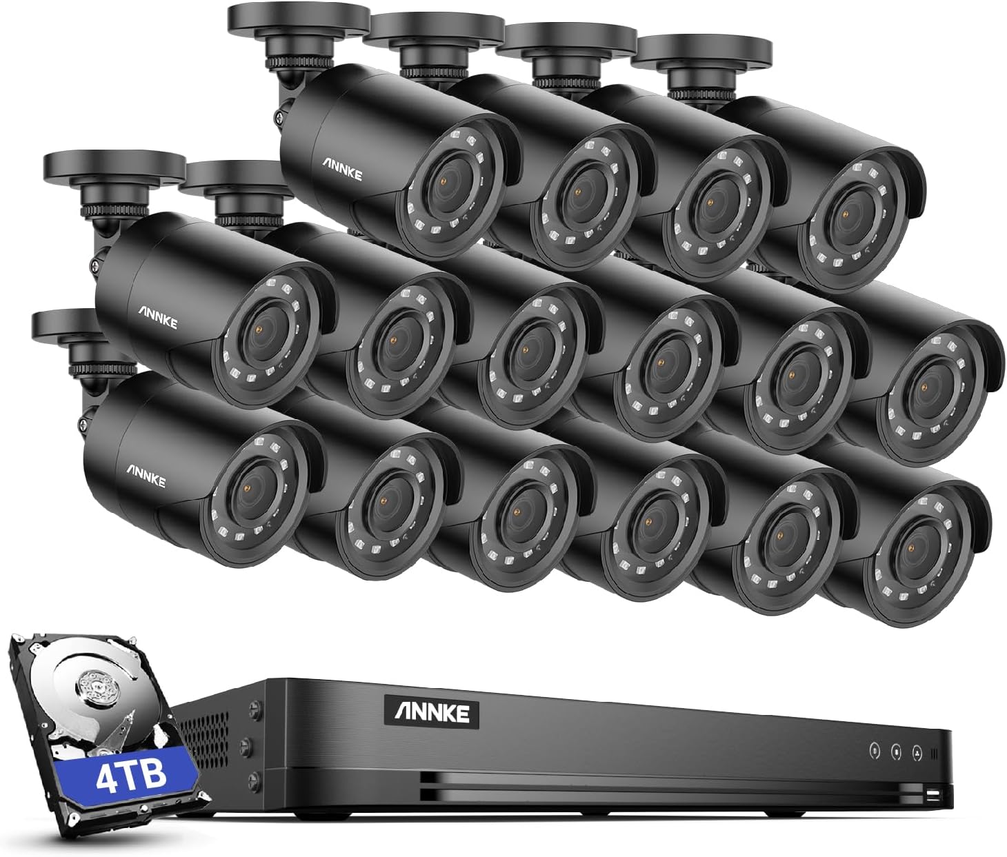 Amazon.com : ANNKE 32CH Security Camera System, 32 Channels H.265 Pro+ ...