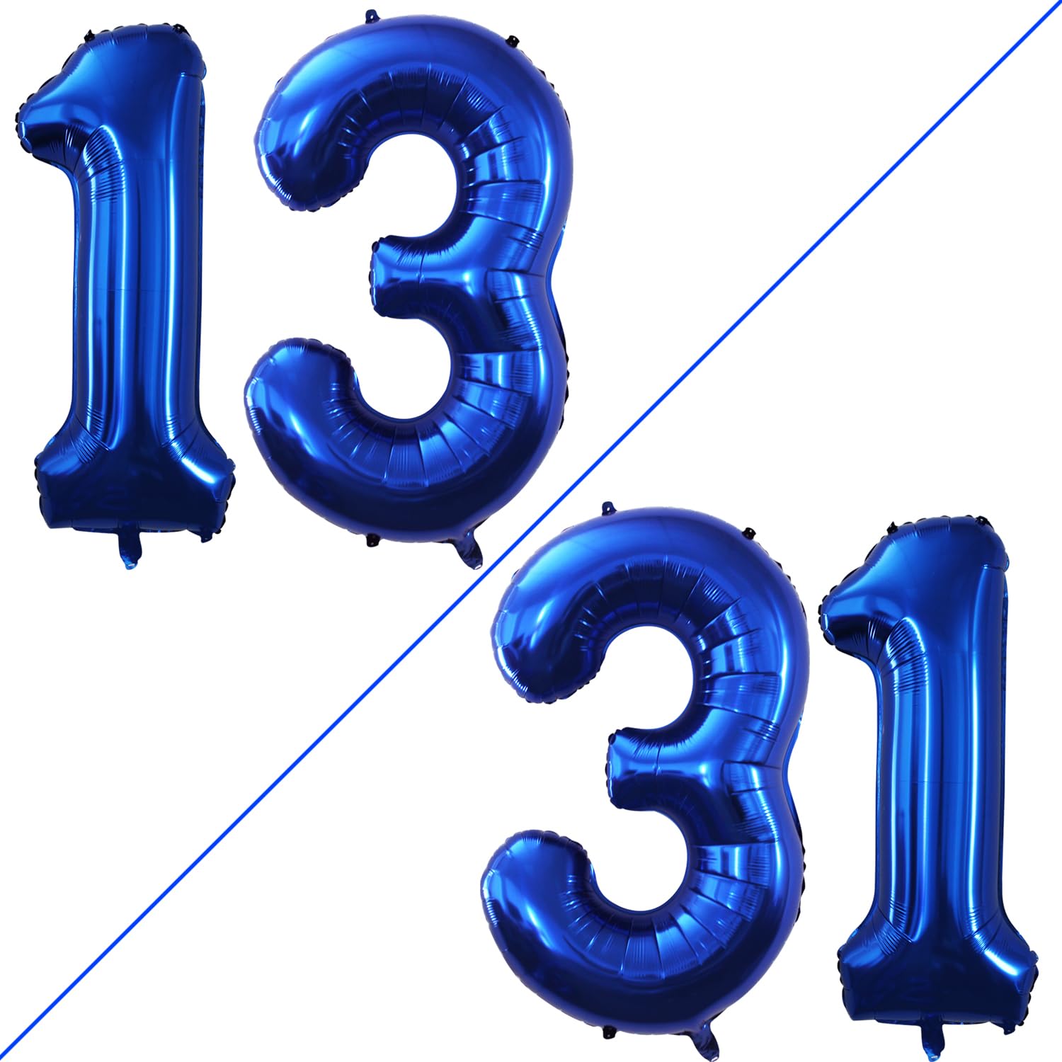 Amazon.com: GOER Number 13 Balloons for 13th Birthday Sweet 13 Party ...