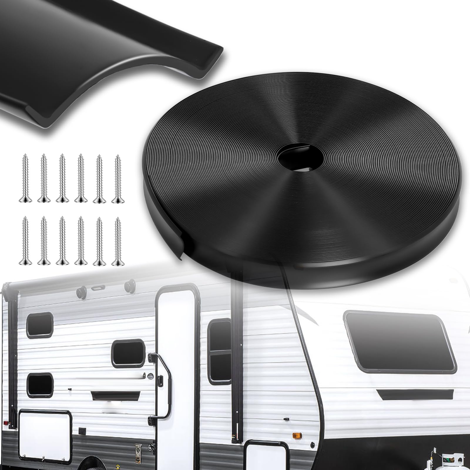 Snapklik.com : 7/8" RV Vinyl Trim Insert 100 FT