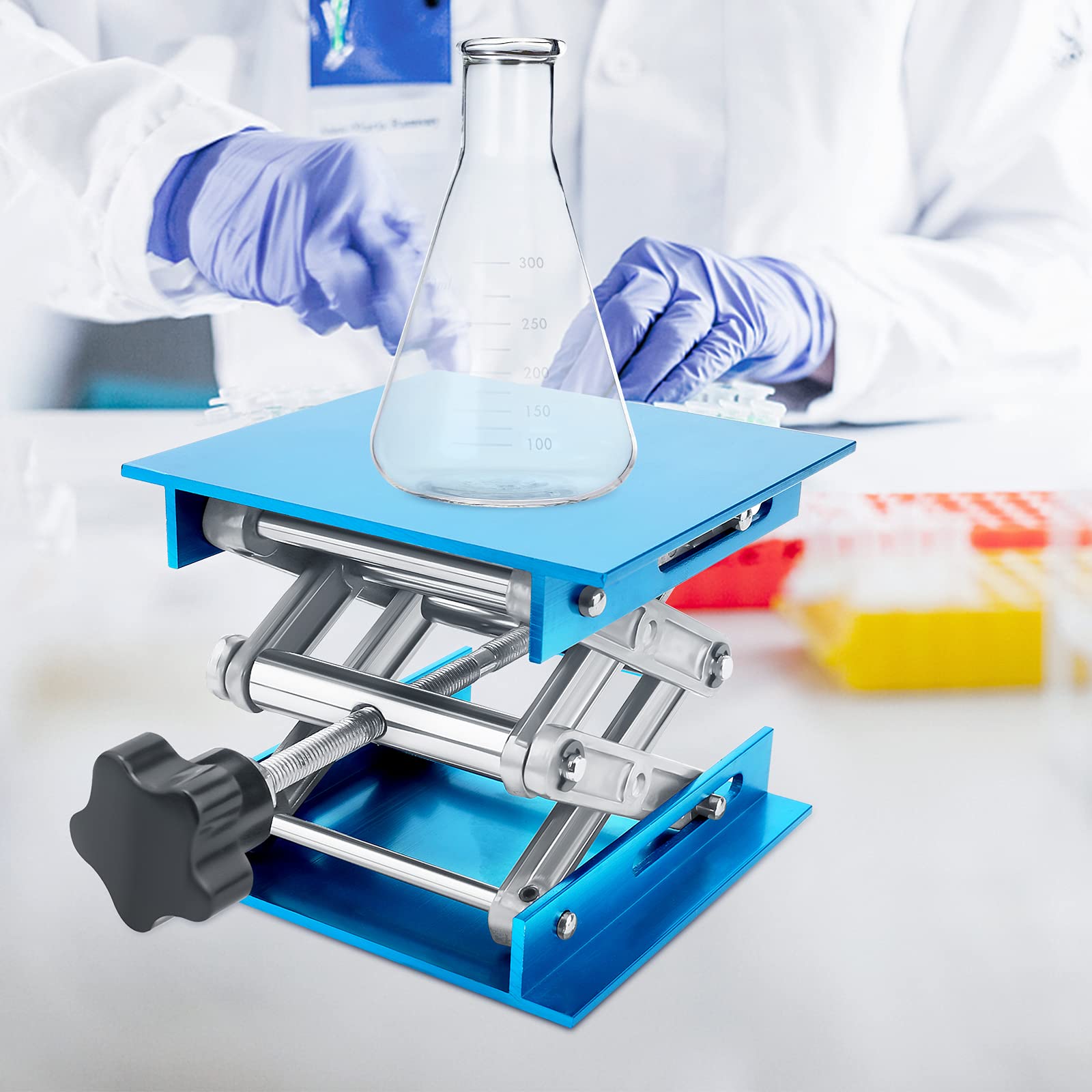 Buy Lab Jack, Router Lift Kit, 6" x 6" Laboratory Lift Table, Stainless ...