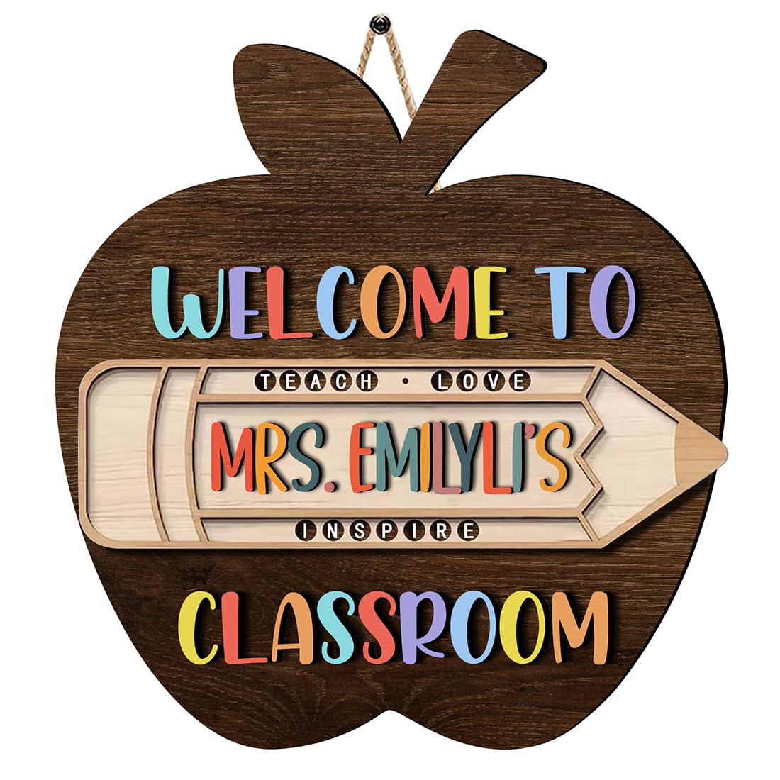 Amazon.com: Personalized Welcome Sign for Classroom Door Decorations ...